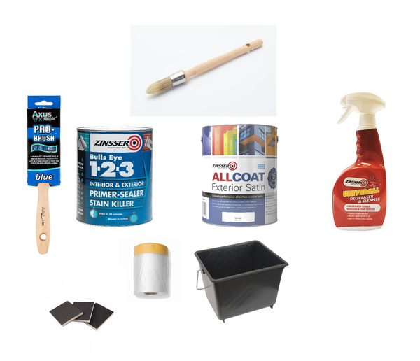 UPVC Project Bundle Satin Finish- 1 Litre Size - Everything you need t ...